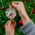 Cardinal Christmas Ornament Vintage Holiday Decor Hand-Painted Cardinal ...