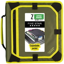 Five Star 1 Carry-All Zipper Binder 375 Sheet Capacity GrayMint ...