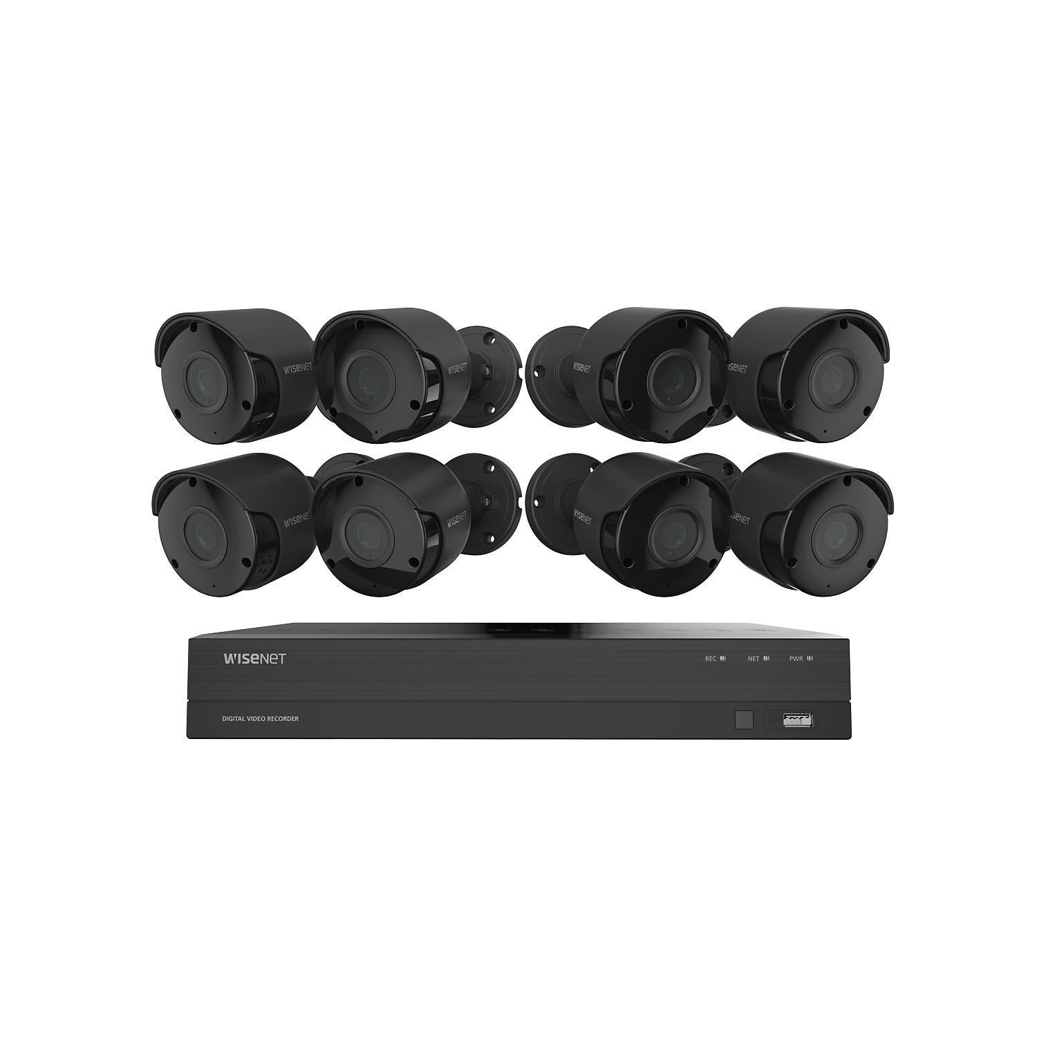 Wisenet 8-Channel 4K Ultra HD DVR Surveillance System with 2TB Hard ...