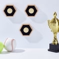 4pcs Wood Coin Boxes with Base Commemorative Coin Collection Supplies ...
