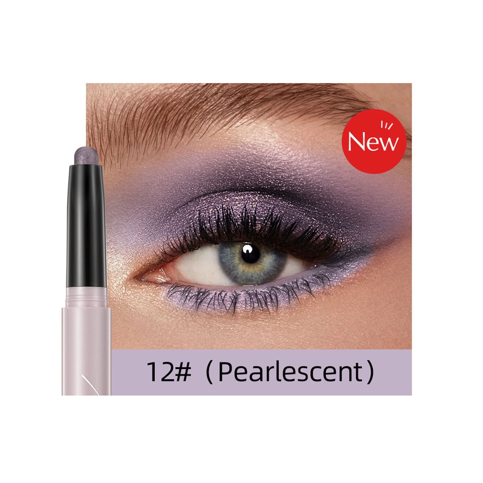 Herrnalise Eyeshadow Waterproof Eye Shadow Stick Easy To Color Glitter ...