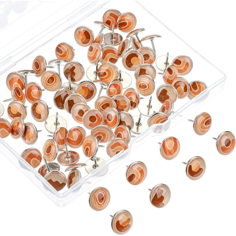 80/90 Piezas De Madera Push Pin Clip Para Tablero De Corcho, Pins