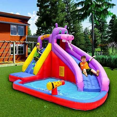 doctor dolphin Inflatable Water Slide for Kids Bounce House with Slide ...