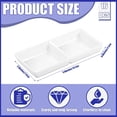 16 Pcs Dual Dipping Sauce Bowls with Two Compartments Melamine Soy ...