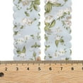 20 Yards Blue Floral Print Ribbon Flower Pattern Ribbon Vintage Spring ...