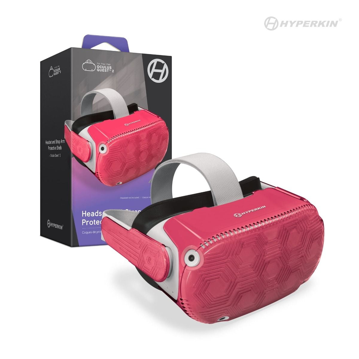M07514-HP Headset and Strap Arm Protective Shells (Hot Pink) For Oculus ...