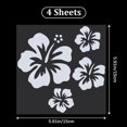 4pc PET Self Adhesive Car Stickers Waterproof Floral Car Decorative ...