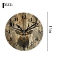 14 Inch Wall Clock Battery Operated Silent Clock Decorative for Office ...