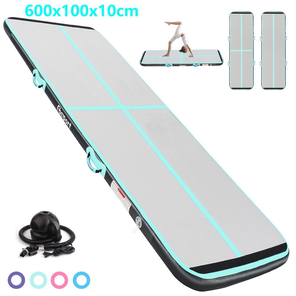 Fbsport 100*60cm Inflatable Gymnastics Yoga Mat Air Rolls Balance ...