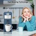 Kuhitley Slim Single Serve Coffee Maker, 2 in 1 for K Cup Pod & Ground ...
