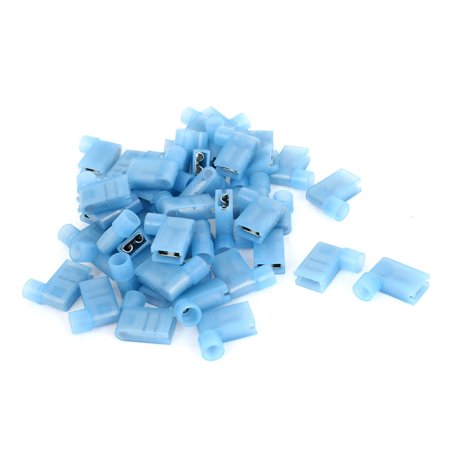 45Pcs 90 Degree Nylon Insulated Female Push On Wire Terminal Connector ...
