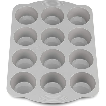 Comfort 12 Muffin Tin Silicone With Handles - Muffin Mold For Muffins ...