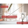 46 inch (4 Pack) Light Bronze Iron Curtain Pull Wand - Drapery Pull Rod ...