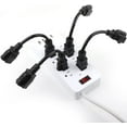 8 inch Short Power Extension Cord Outlet Saver, ETL Listed, SJTW 16AWG ...