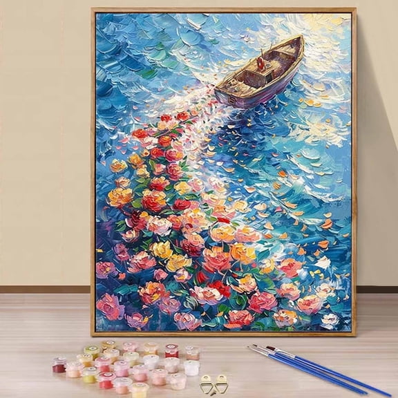 JYLMOOD 6pcs Paint by Numbers for Adults Kits, DIY Easy Painting by ...