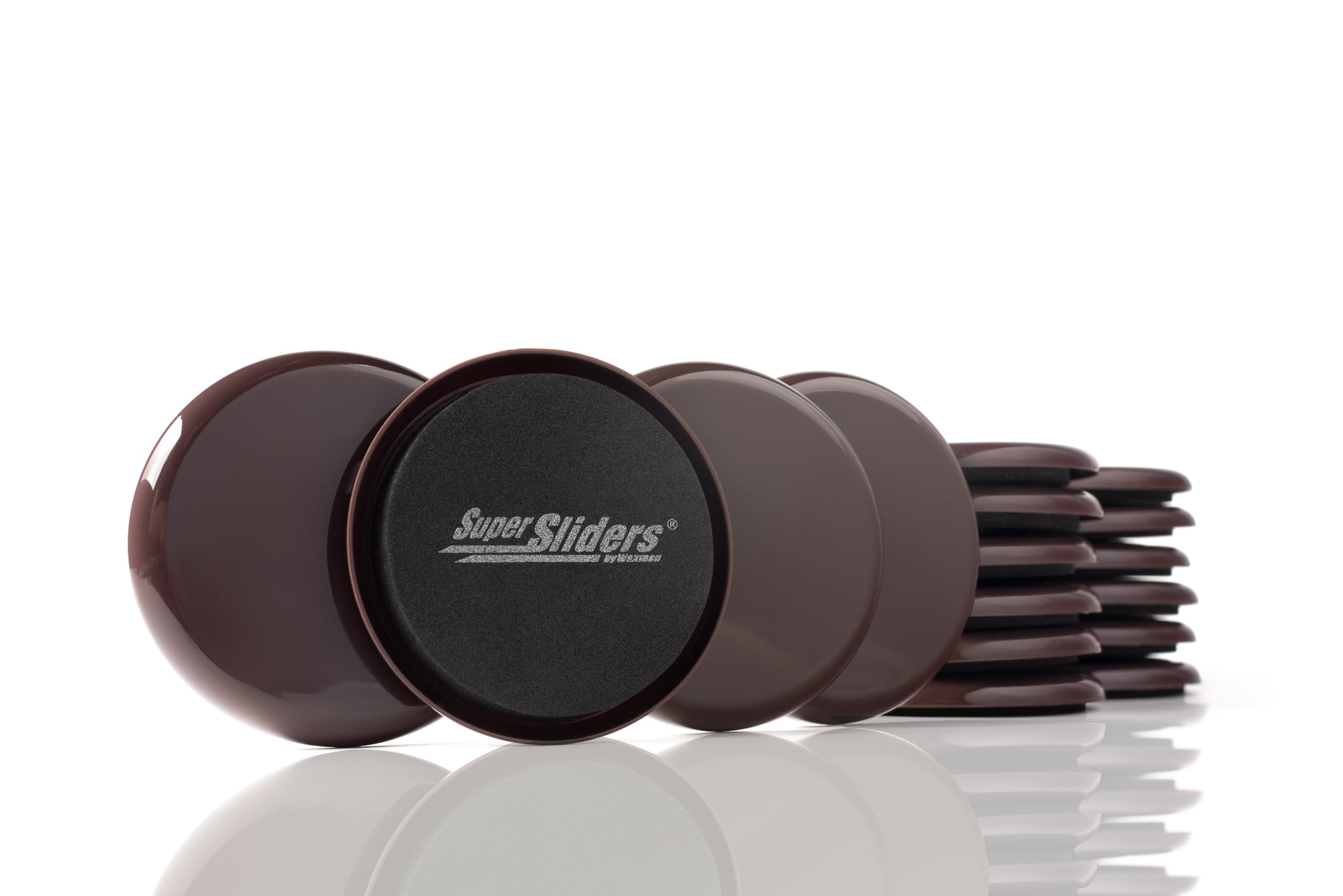 Super Sliders 3 1/2" Reusable Furniture Sliders, Carpet, Brown (16 Pk ...