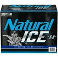 Natural Ice American Lager Beer 30 pack 12 fl oz Aluminum Cans 5.9% ABV ...