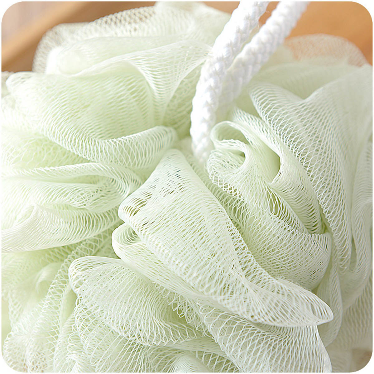 Buy Large Bath Pouf Puff Shower Mesh Loofah Sponge Mesh Shower Pouf 4 ...