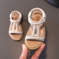 Baby Toddler T Sandals with Pearl Girls Dress Shoes Wedding Party Open ...