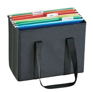 Blue Faux Leather Business File Bag: Chic Document Organizer & Travel ...