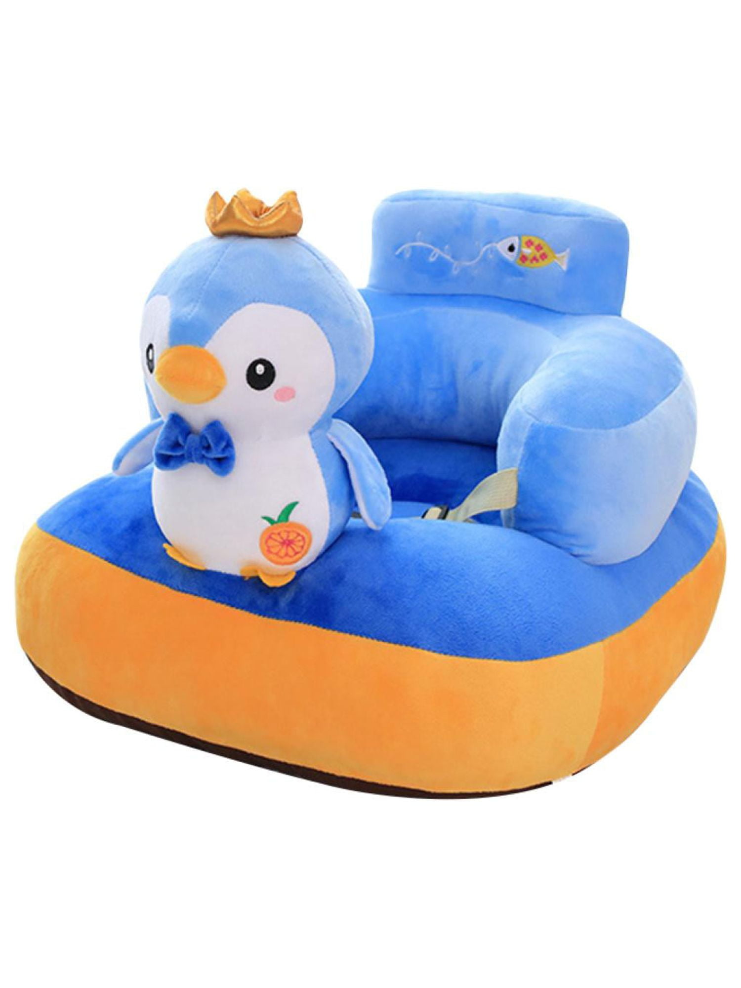 Sofá para Bebé Silla Felpa Asientos Con Asiento Algodón Suave Sentarse ...