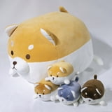 Manviss Shiba Inu Stuffed Animal Doll, 15 in Plush Toy with 4 Cute ...