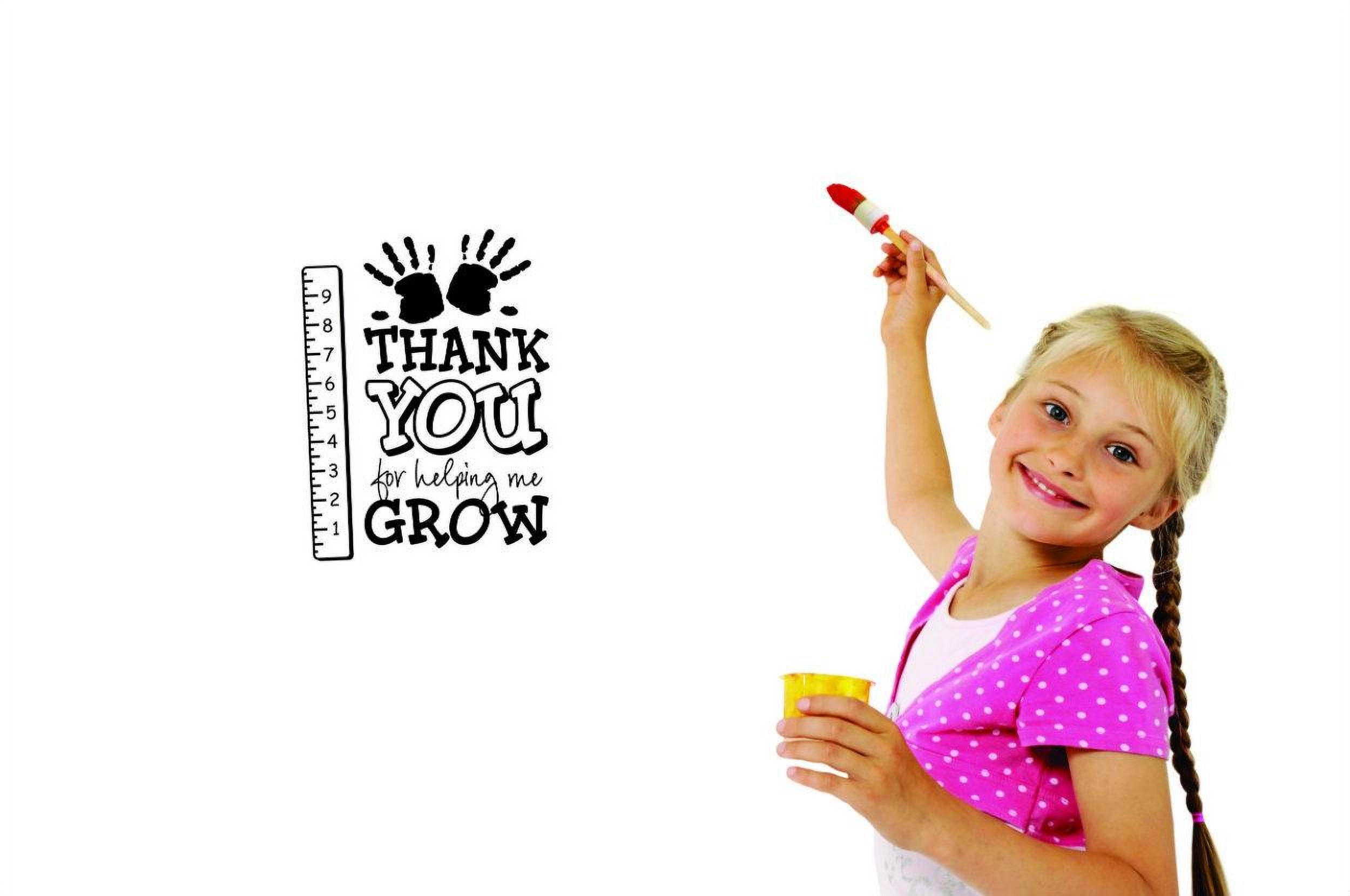 Custom Wall Decal Sticker - Thank You For Helping Me Grow. Daycare ...