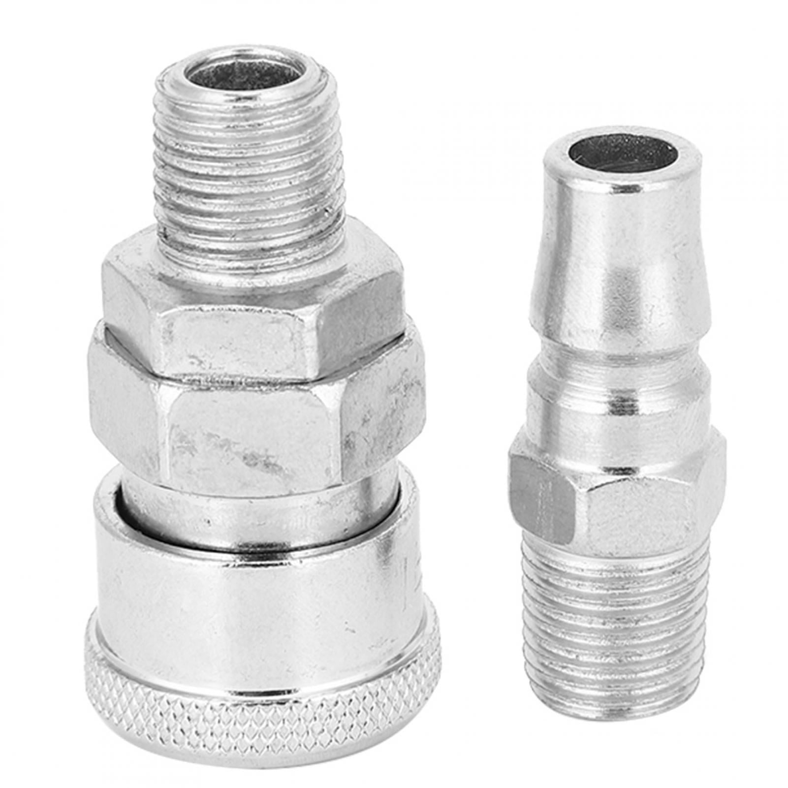 Ccdes 10Pcs Air Compressor Connector Barb Self‑Locking C‑Type Male ...