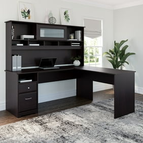 Techni Mobili Atua Wood Computer Desk in Espresso - Walmart.com