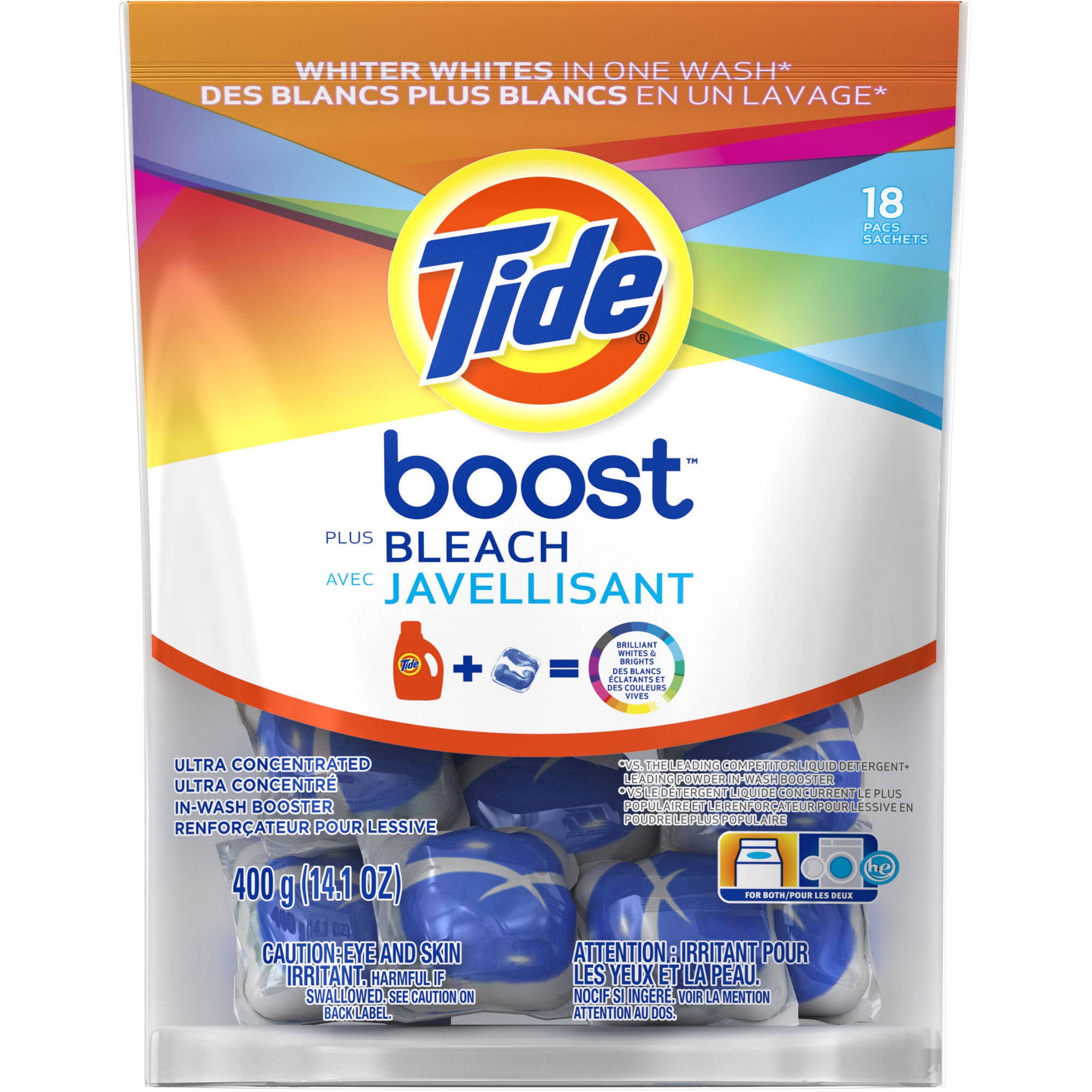 Tide Boost Vivid White + Bright HE Ultra Concentrated In-Wash Booster ...
