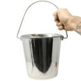 800101 Stainless Steel 4 Quart Pail Food Water Bucket - Walmart.com