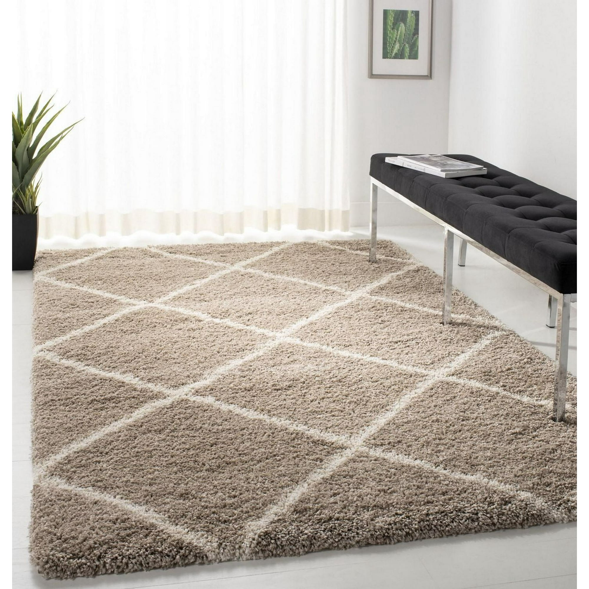Click here for Safavieh Hudson Amias Geometric Shag Area Rug 8 Ft... prices