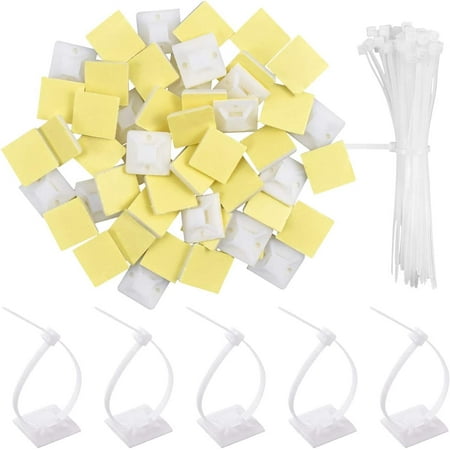 TILIYHELLO Cable Tie Base Supports Base Supports with Zip Tie Cable Tie ...