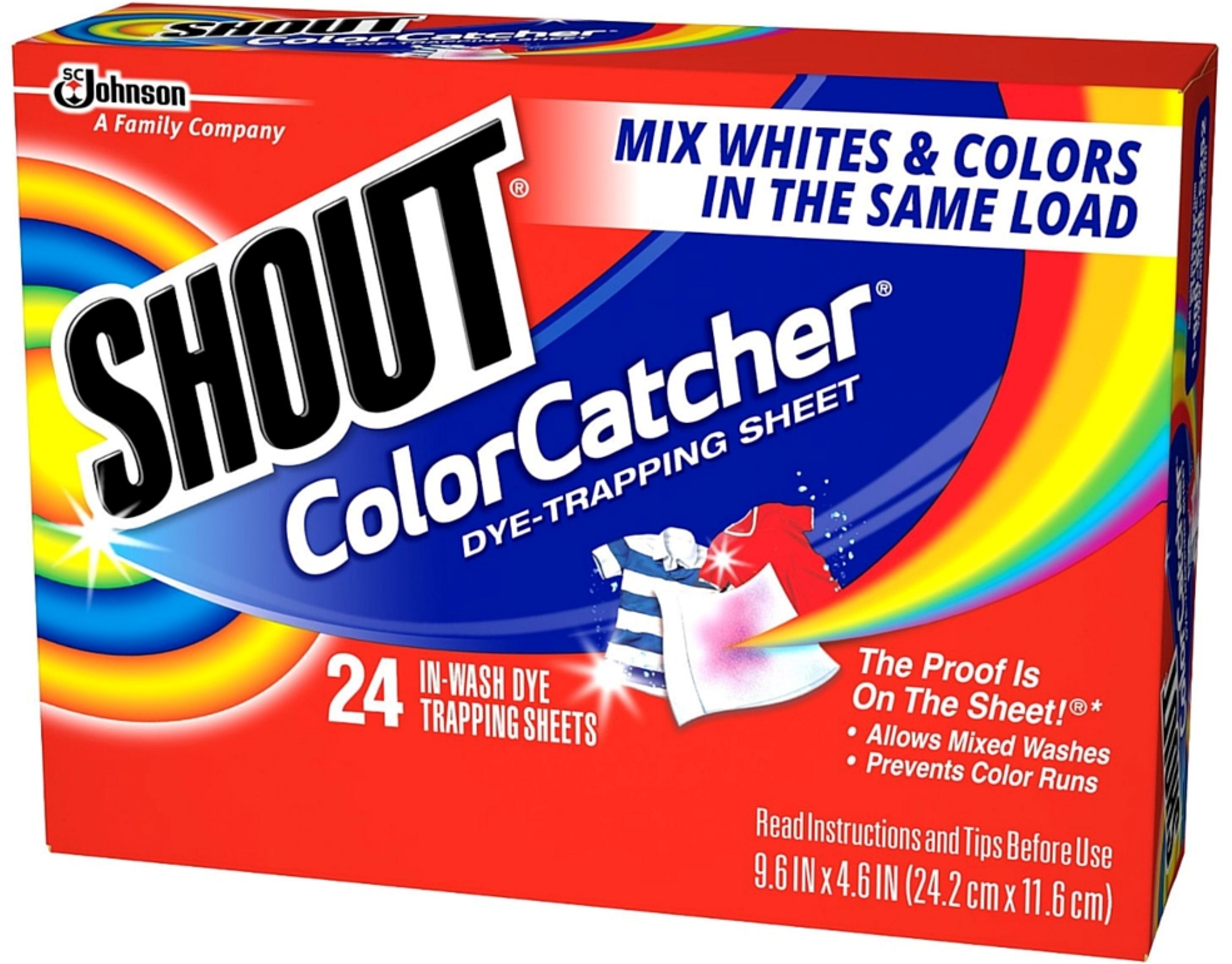 Shout Color Catcher In Wash Dye Trapping Sheets 24 Ea Pack Of 2 Shout Color Catcher In Wash Dye Trapping Sheets 24 Ea Pack Of 2