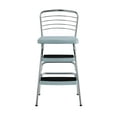 COSCO Stylaire Retro Chair + Step Stool with Flip-Up Seat (Teal, one ...