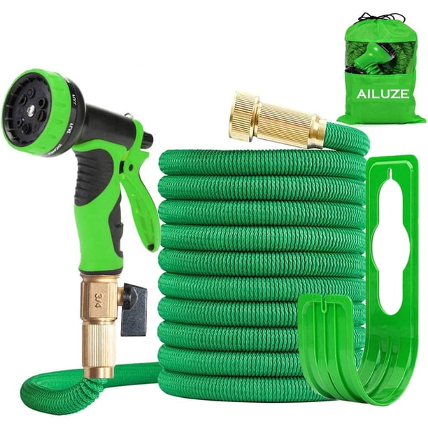 Garden Hose， Flexible Expandable Water Hose Pipe with 8 Function Spray ...