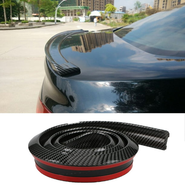 Car Spoiler Carbon Fiber Rubber Tail Spoiler Universal Spoiler ...