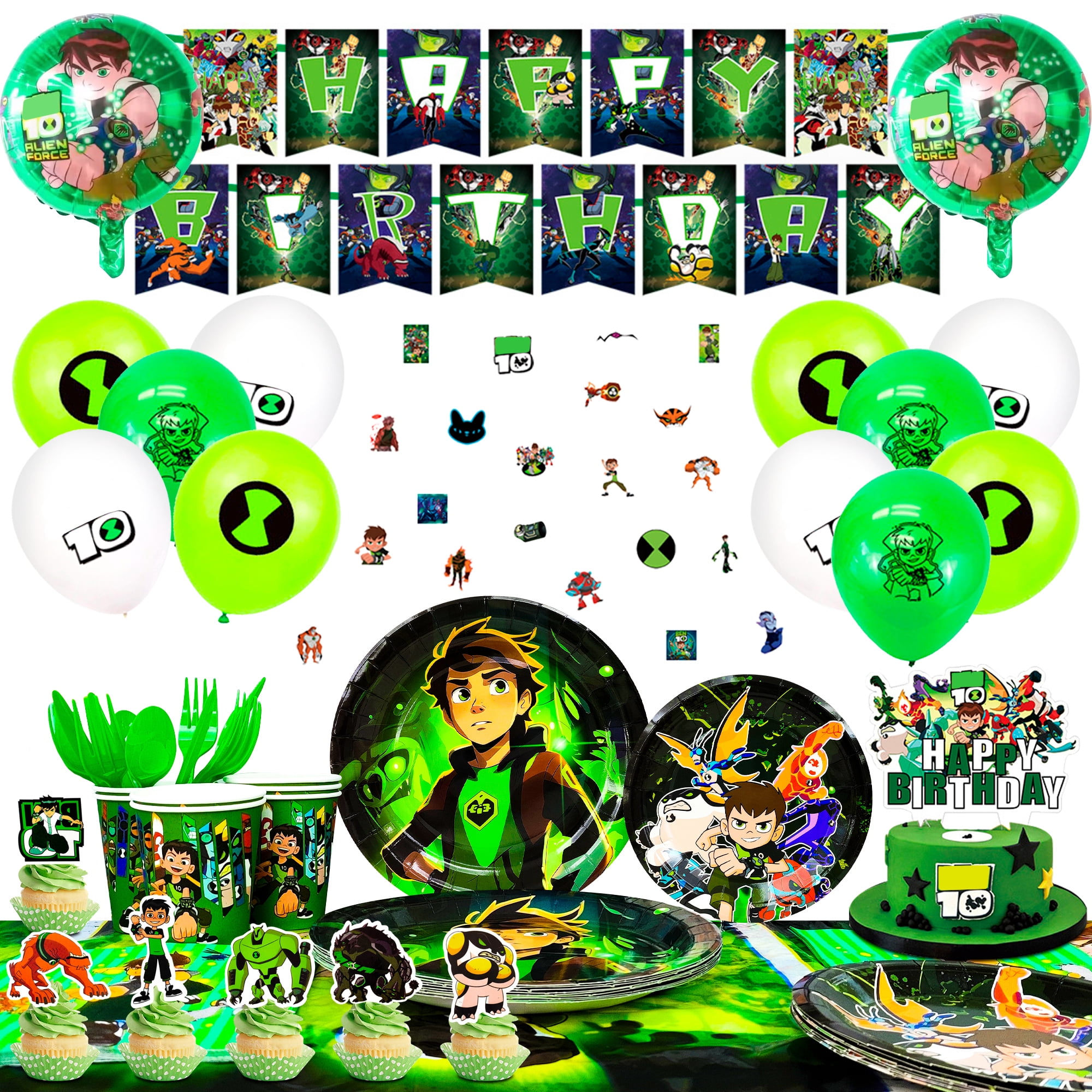 Click here for Elifjoydeco Ben 10 Party Supplies  163 Pcs Ben 10... prices