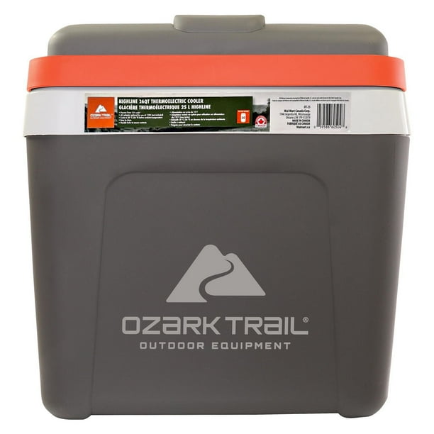 Ozark Trail 26 Quart Thermoelectric Cooler, Portable Travel chest ...