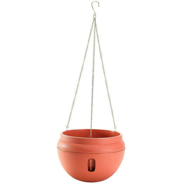 Bowl Shapped Garden Self Watering Hanging Planter, Strong Plastic ...