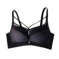 Shachafan Women’s Adjustable Satin Wireless Bra For Small Bust Gathered ...