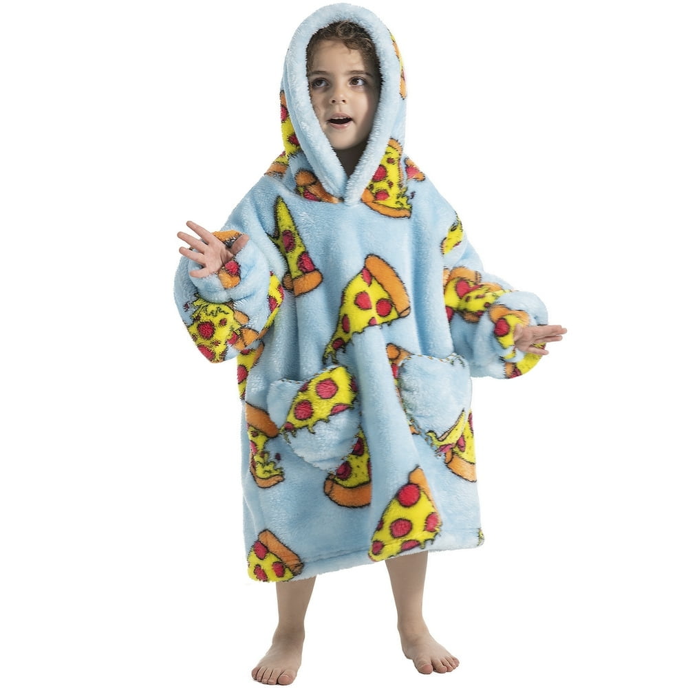 Click here for Generic Kids Hoodie Blanket Oversized Wearable Bla... prices
