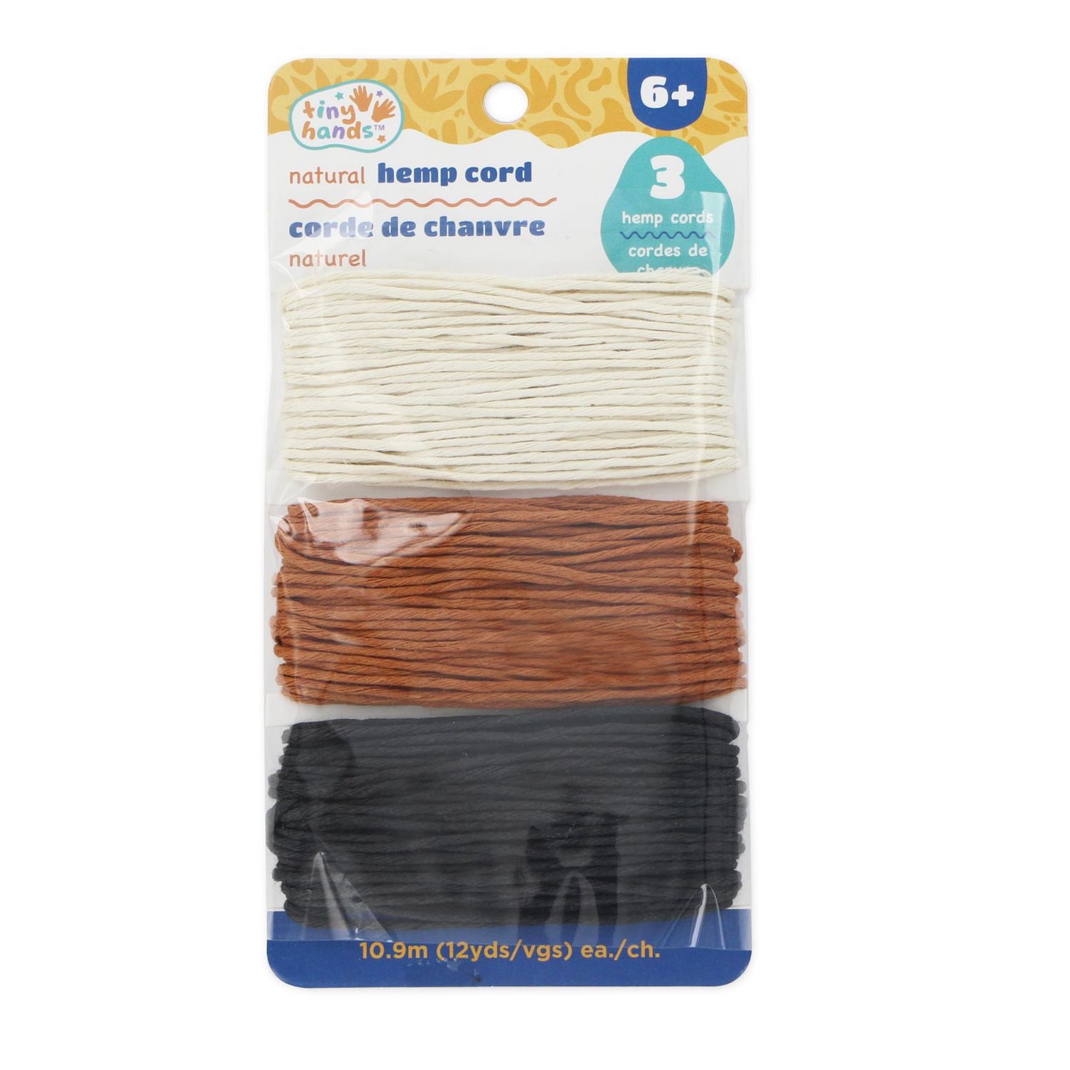 Click here for Tiny Hands Natural Hemp Cord - 3 Pcs  10.9 M (12 Y... prices