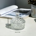 ACDANC Large Glass Candy Dish with Lid,Clear Crystal Candy Jar with Lid ...