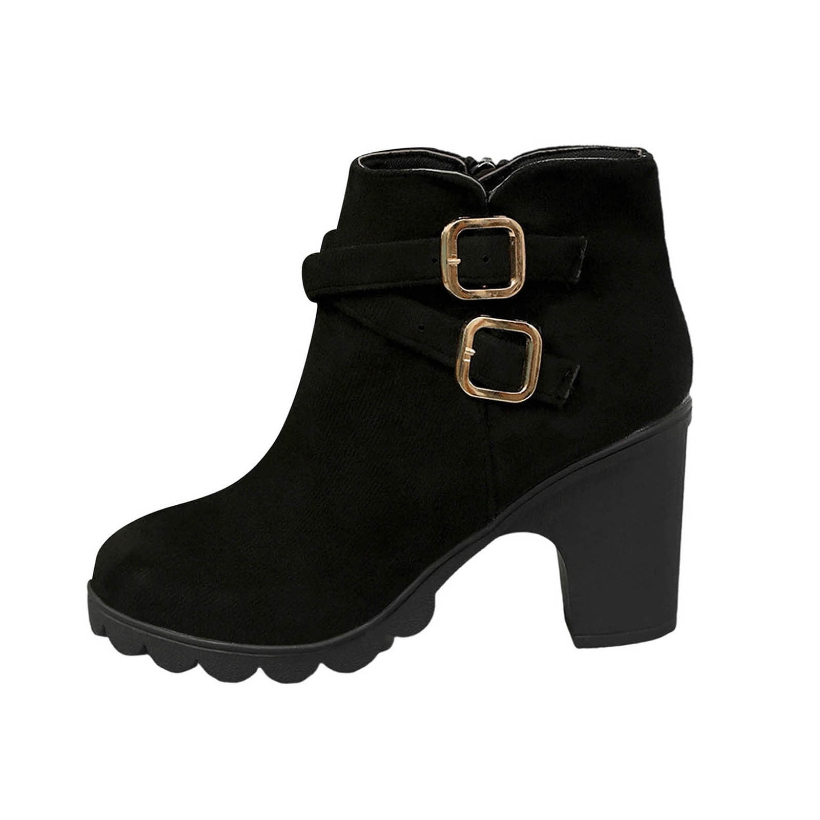 Click here for Xfvqtps Chunky Heel Boots For Women Ankle Boots Co... prices
