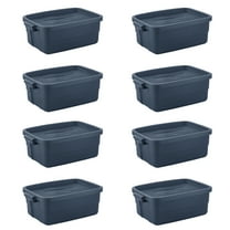 Rubbermaid Roughneck 10-Gallon Totes, Stackable, Tough Storage Bins ...