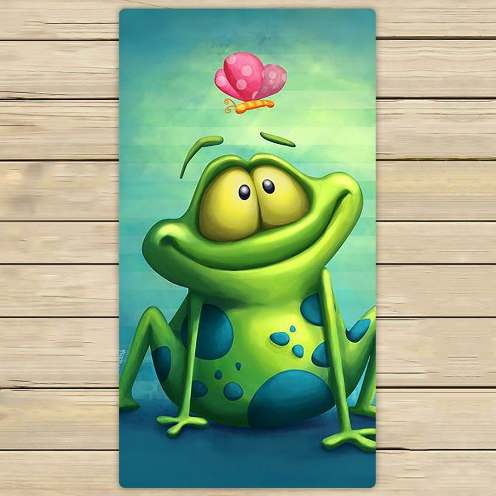GCKG Frog Hand Towel,Spa Towel,Beach Bath Towels,Bathroom Body Shower ...