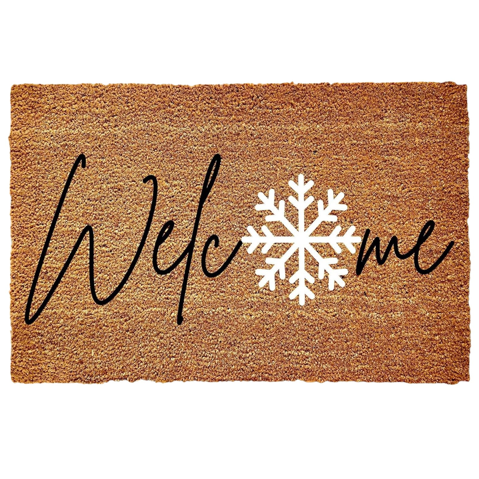 North Folk Christmas Decorations Welcome Snowflake Doormat Winter Doormat Welcome Mat Winter Decor Outdoor Rug Christmas Doormat Front Doormat Christm