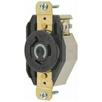 Hubbell Insulgrip Twist-Lock Generator Flanged Inlet, 3 Pole 4 Wire, 30 ...