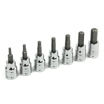 Powerbuilt 8 Pc 1/4 & 3/8" Dr. Metric Zeon Socket Set for Damaged Bolts ...